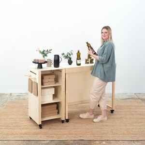 Set Vienna: Portable Counter Vc-06-w and Table Vc-04-c-w Table in ...