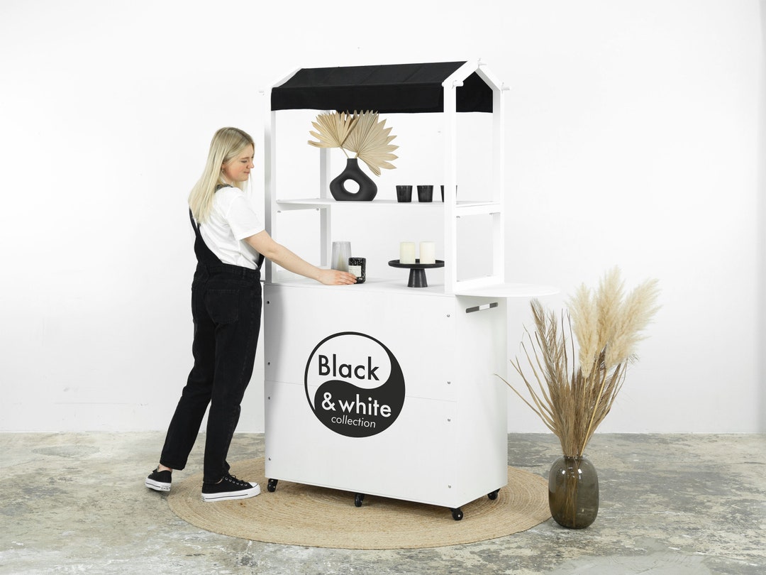 Special Edition Black and White Promotional Cart VC-12-W-WT in - Etsy