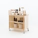 Wooden Mobile Checkout Stand With Display Risers – BC-03-W-NT – Natural ...