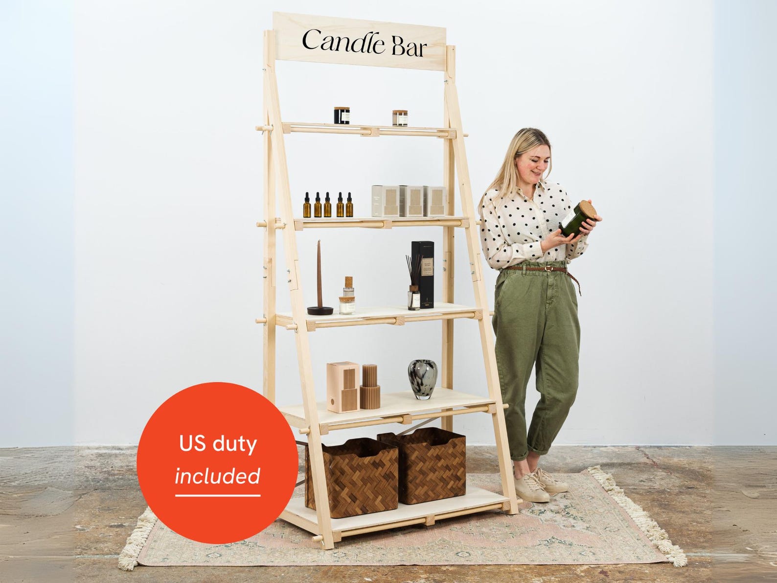 Portable Shelving Unit | Freestanding Display Rack for Trade Shows ...