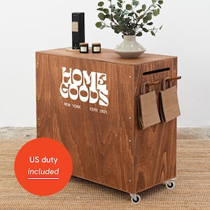 Checkout Counter VC-08-W-CF Coffee, Portable, Collapsible Display ...