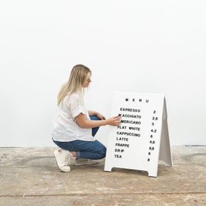 Outdoor Personalized Board, Metal A-frame, for Restaurants, Shops ...