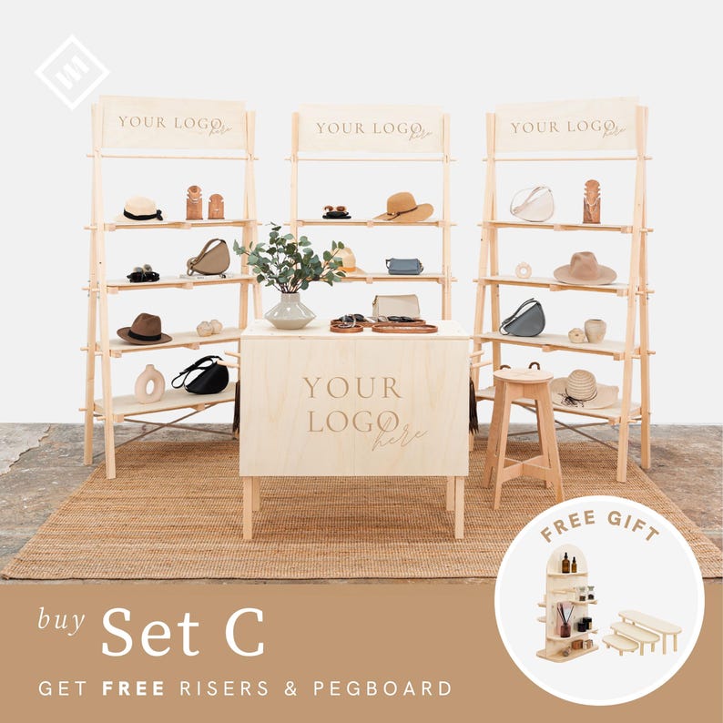 Dublin Bundle | Vendor Booth | Counter & Shelfs | Market Stall ...