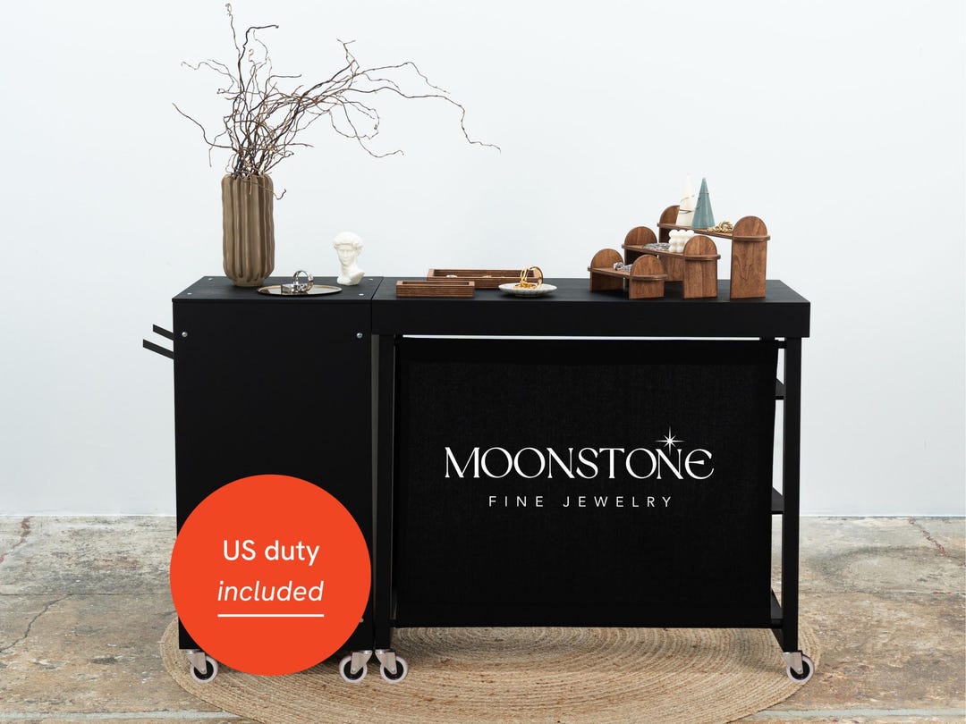 Portable Vendor Booth Set: Black Plywood Counter and Display Table - Etsy