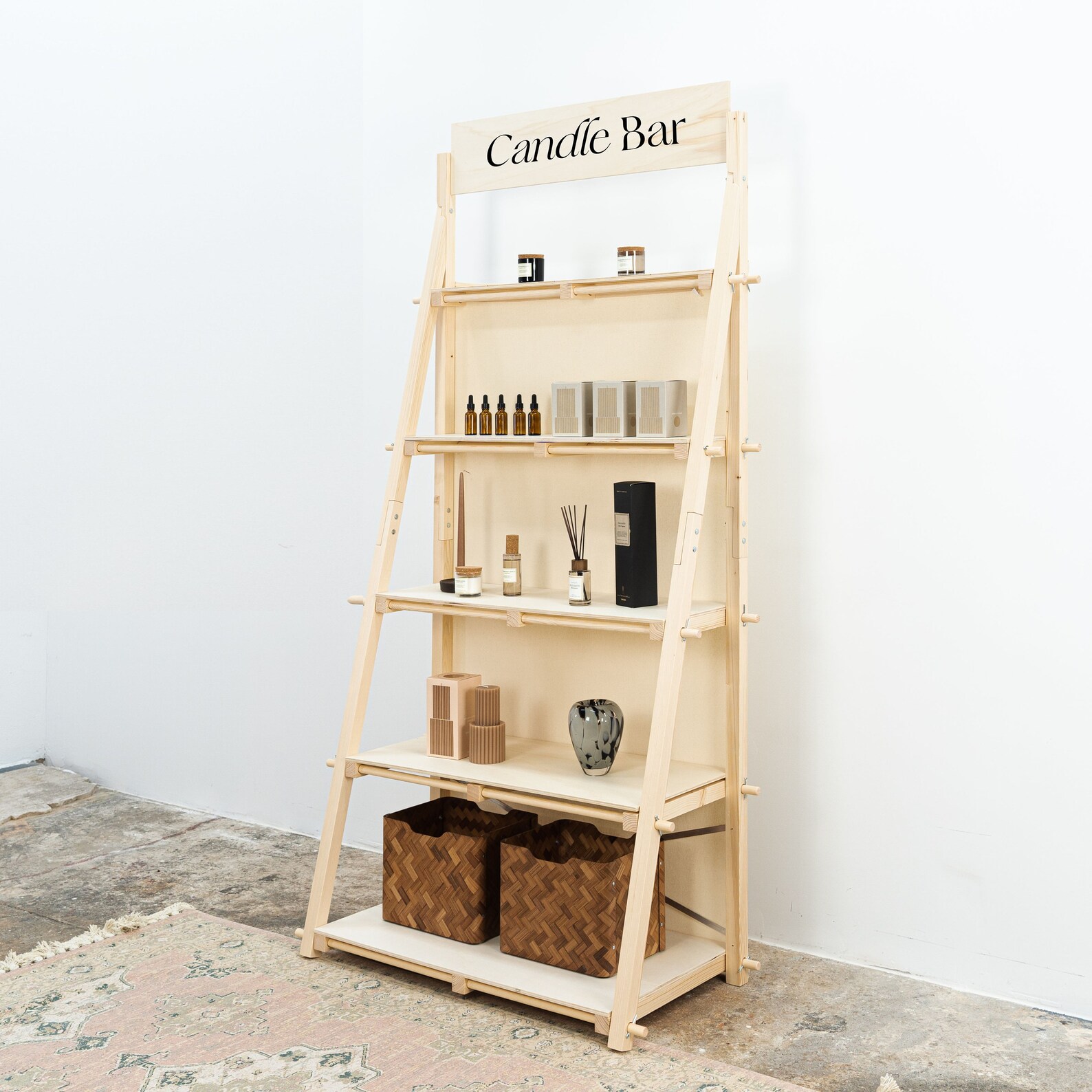 Portable Shelving Unit | Freestanding Display Rack for Trade Shows ...