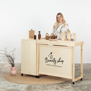 Set Vienna: Portable Counter Vc-06-w and Table Vc-04-c-w Table in ...