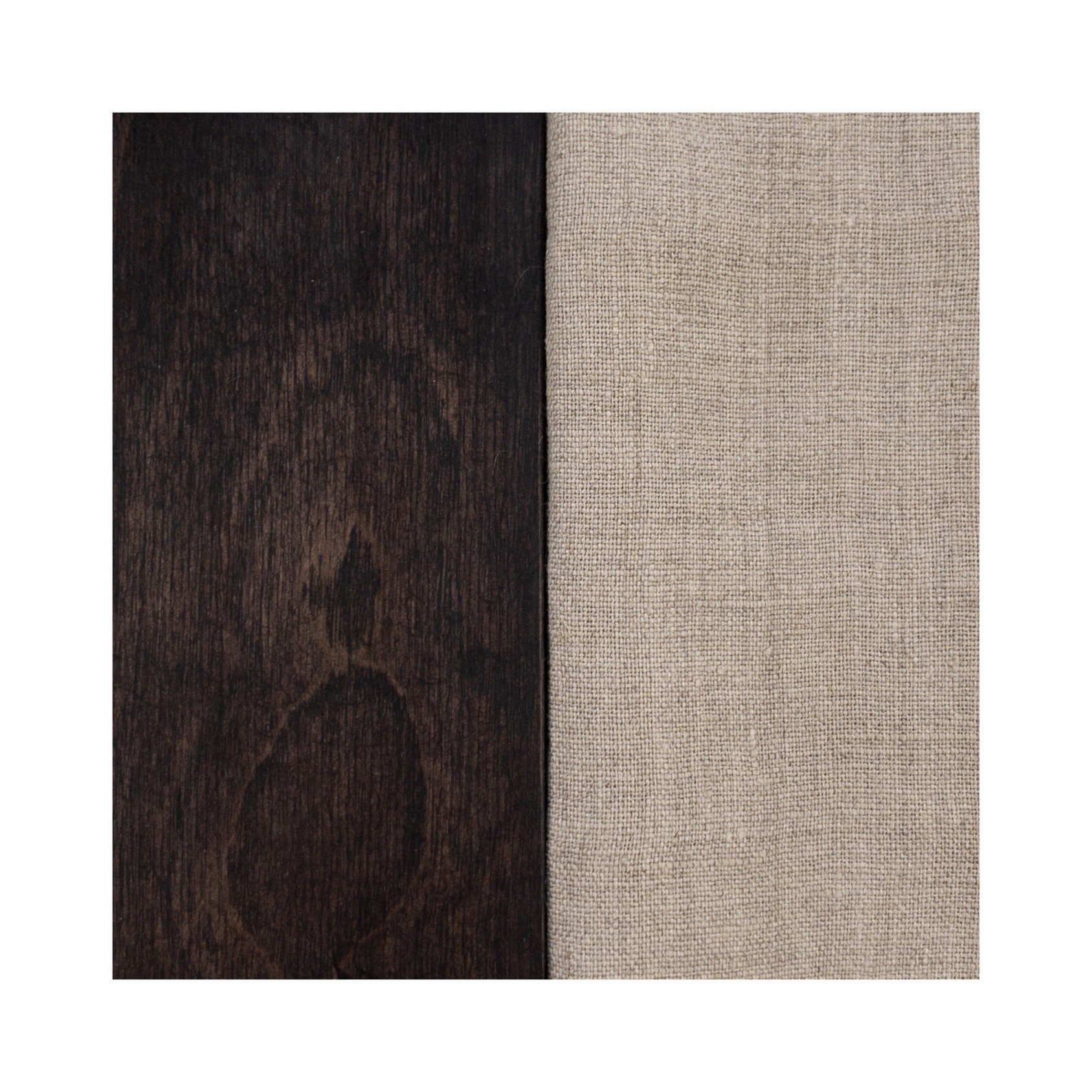 Wooden Modern Dog House With 100% Linen Natural Fabric Indoor | Etsy