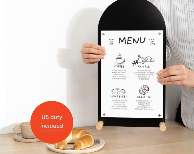 New Product! Metal Table Top Stand Table Talker Magnetic Menu Product ...