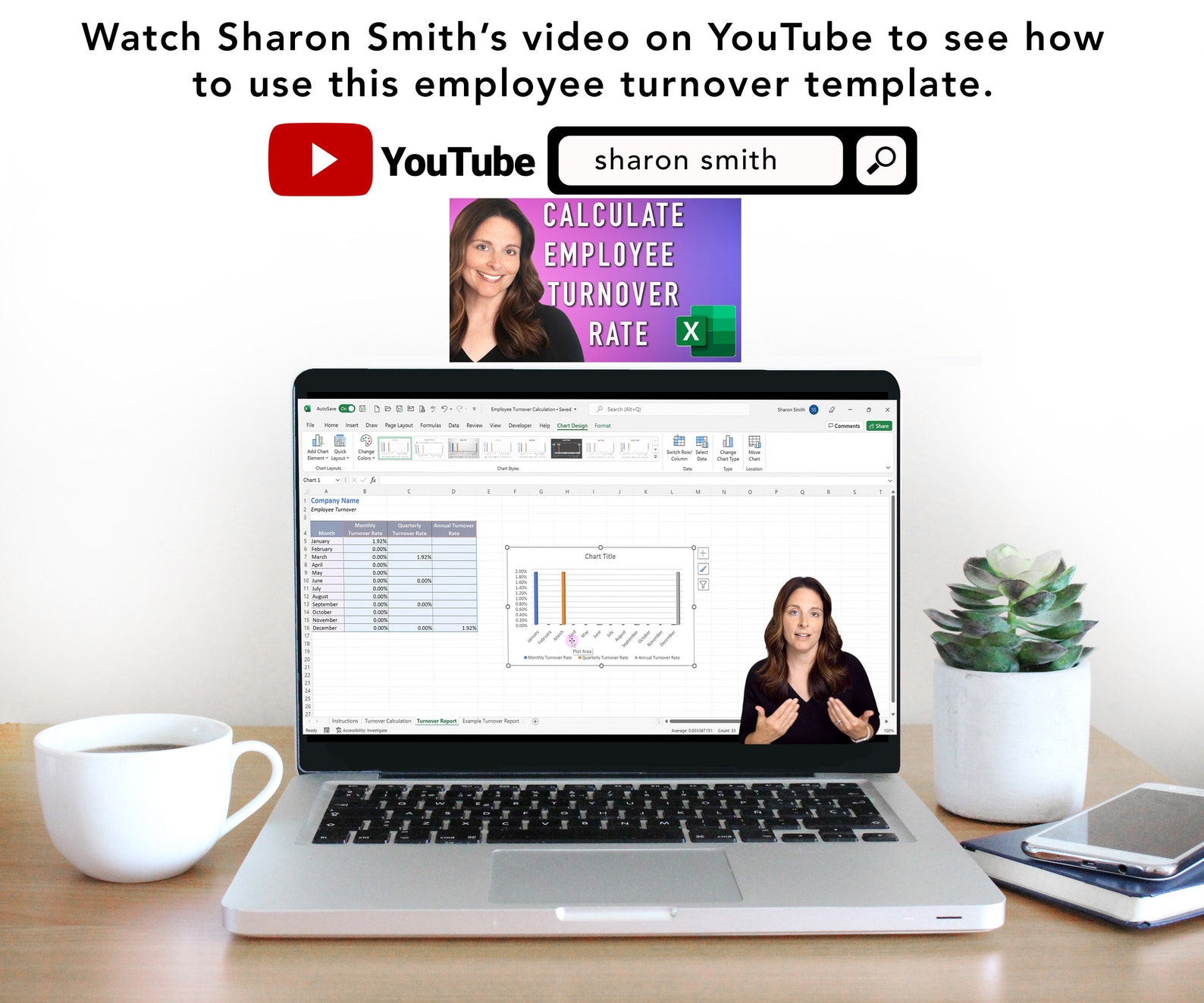Employee Turnover Rate Template Excel Workbook, Employee Turnover ...