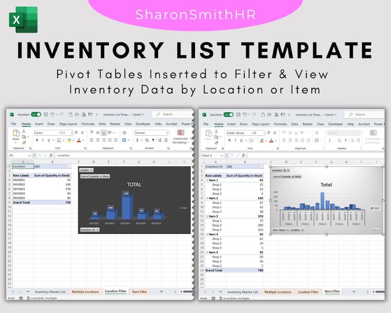 Inventory List Template in Excel - Manage & Track Inventory - Inventory ...