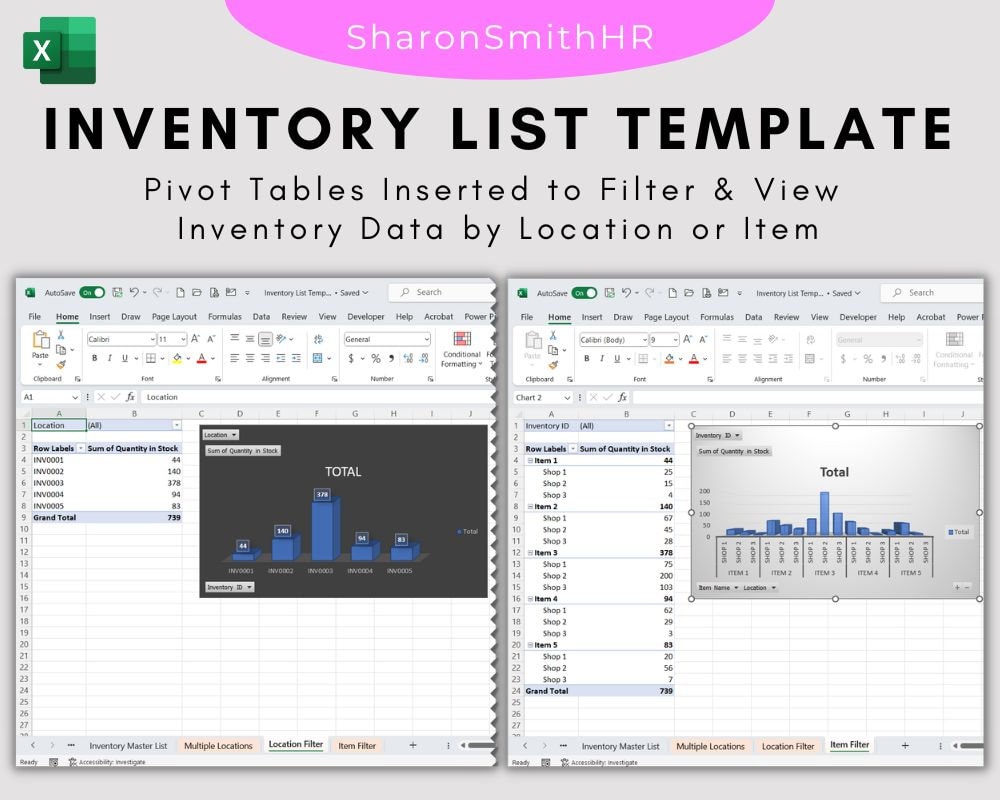 Inventory List Template in Excel - Manage & Track Inventory - Inventory ...