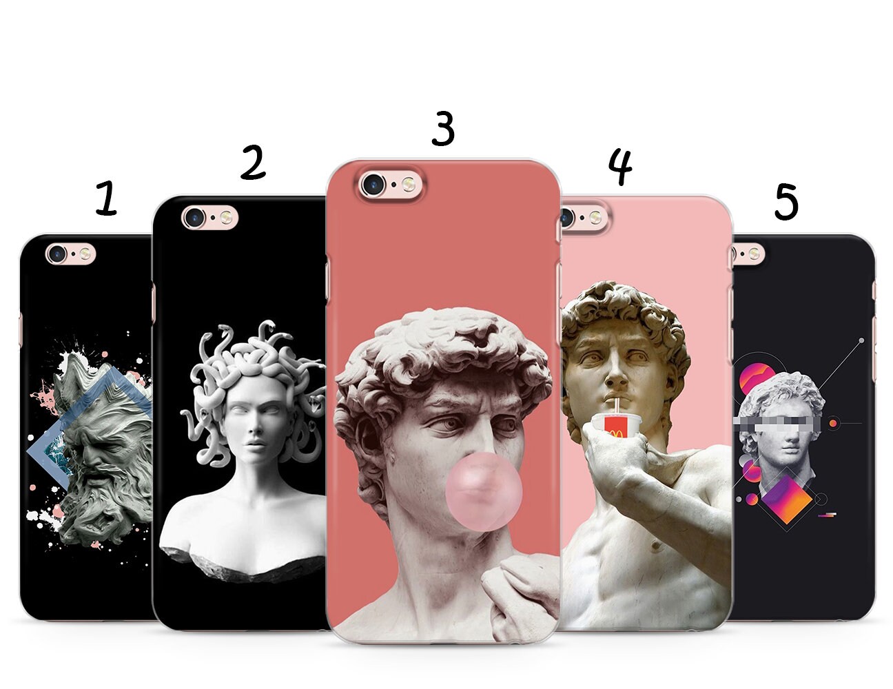 Art Sculpture Aesthetic Bubble Gum Greek Phone Case, Phone Cover - Etsy