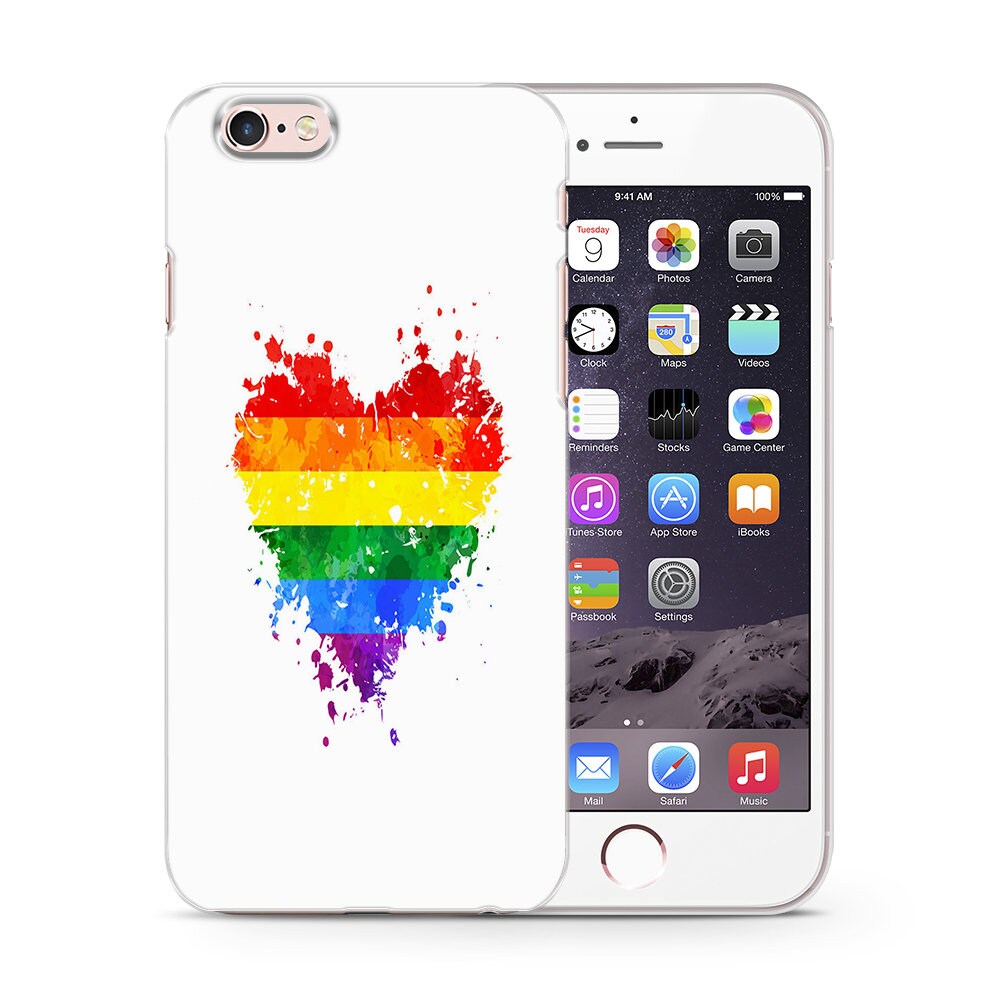 LGBT Peace and Love Heart Lips Butterfly Phone Case, Phone Cover - Etsy