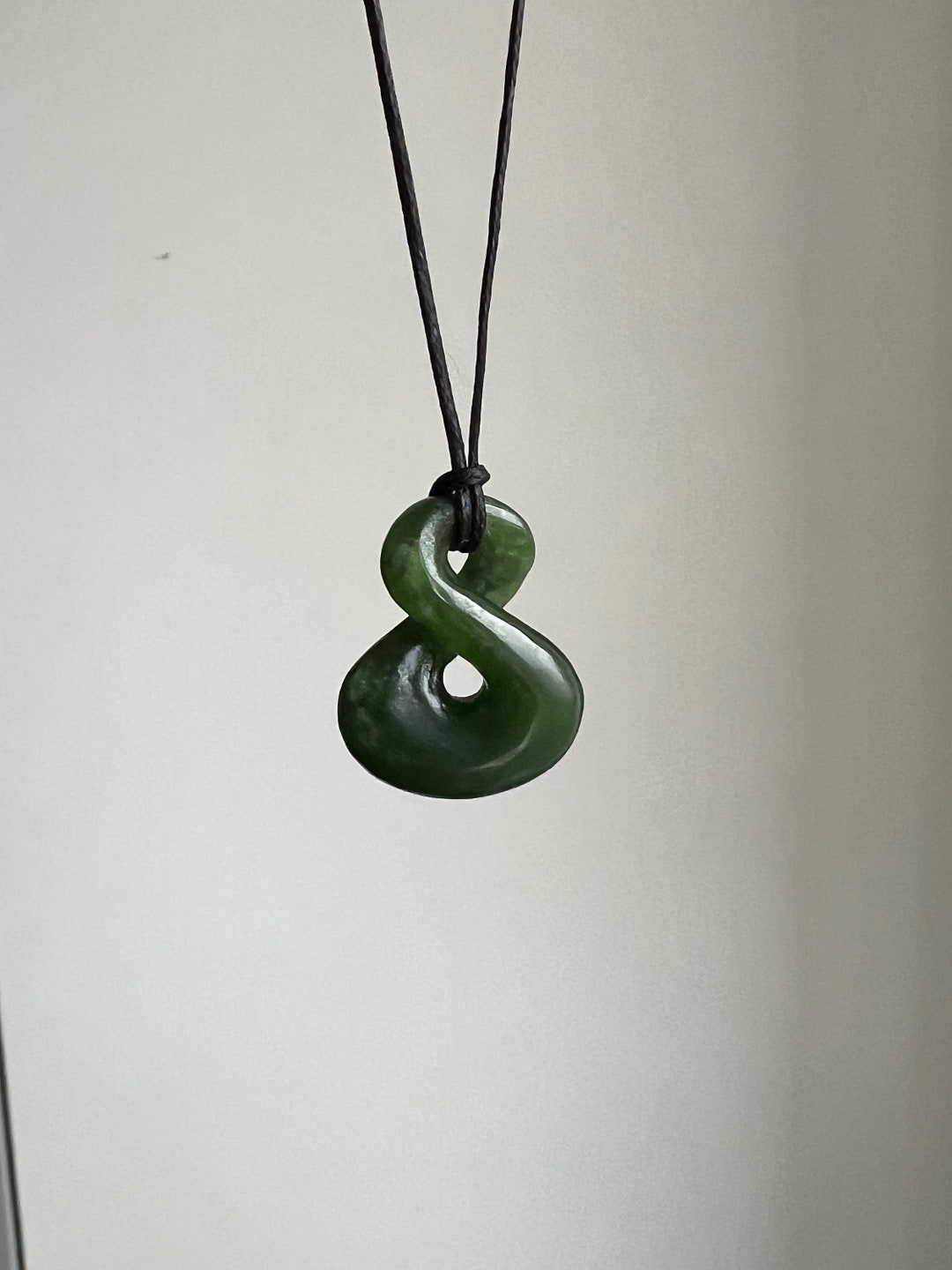 New Zealand Marsden Jade Small Twist Pounamu Pendant Necklace - Etsy UK