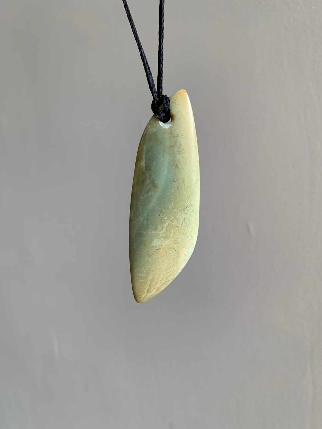 New Zealand Inanga Pounamu Natural Stone Jade Pendant Necklace - Etsy