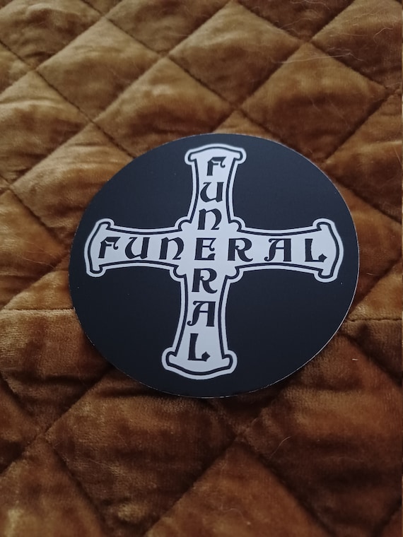 Funeral Cross Sticker - Etsy