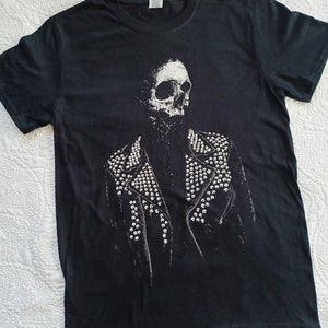 Ghost Skull Punk Black T-shirt - Punk Rock Crust Punk Metal Punk - Etsy