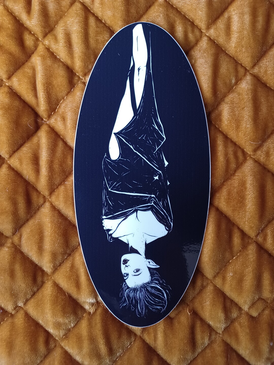 Darkling Vampire Bat Girl Sticker - Etsy