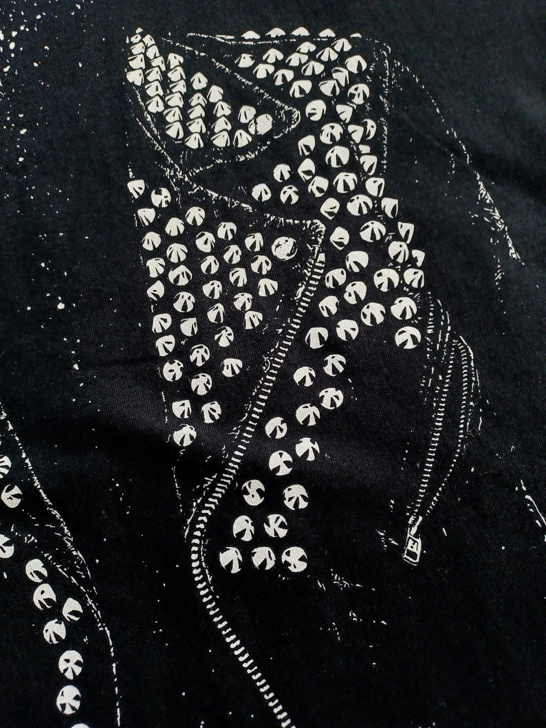 Ghost Skull Punk Black T-shirt Punk Rock Crust Punk Metal - Etsy