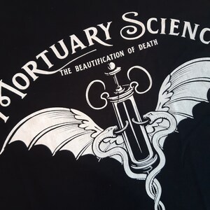 Mortuary Science Black T-Shirt Funeral Embalming Afterlife | Etsy
