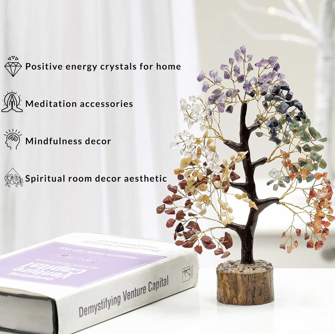 7 Chakra Tree of Life, Crystal Tree for Positive Energy - Meditation ...