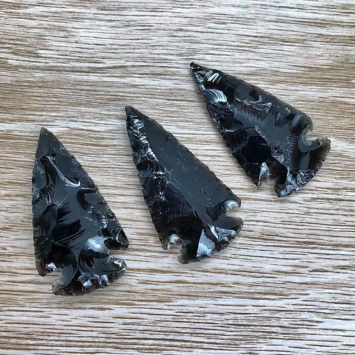 50 Pieces Obsidian Arrowhead | Black Obsidian Arrowhead in Bulk ...