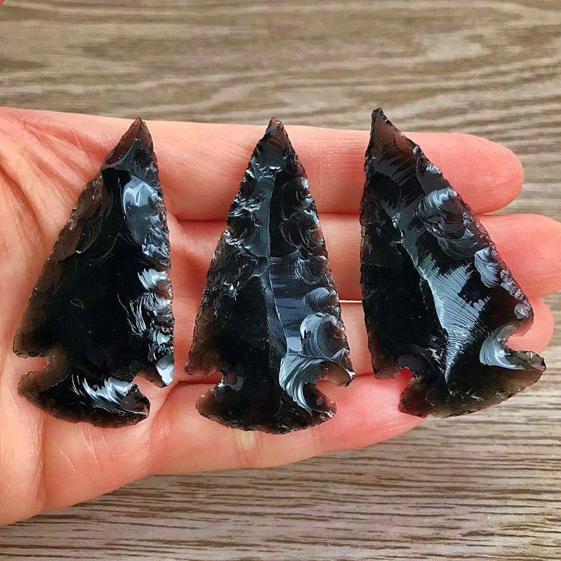 50 Pieces Obsidian Arrowhead Black Obsidian Arrowhead in - Etsy