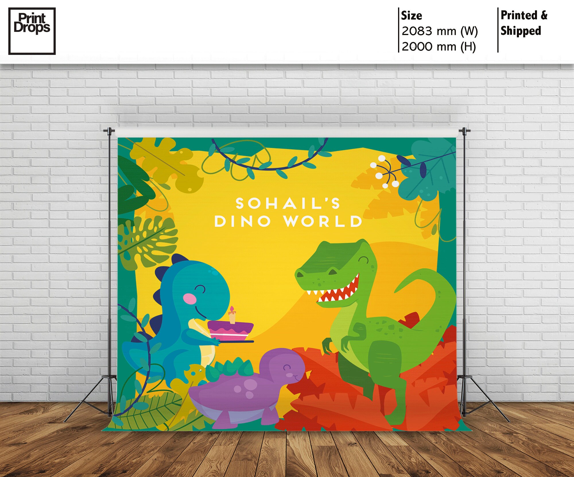 Dinosaur Jungle theme Event Backdrop Dino Theme Birthday | Etsy