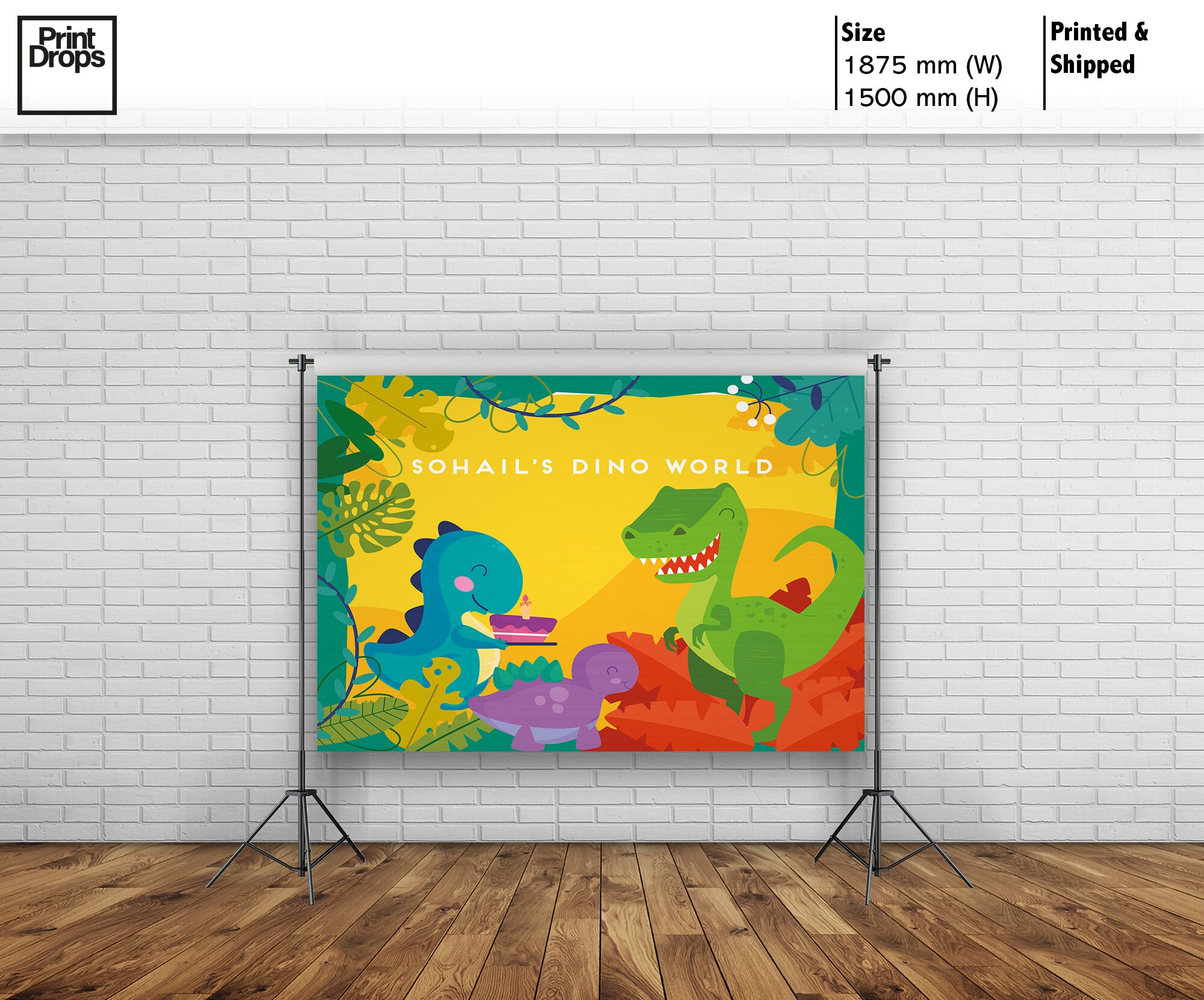 Dinosaur Jungle theme Event Backdrop Dino Theme Birthday | Etsy