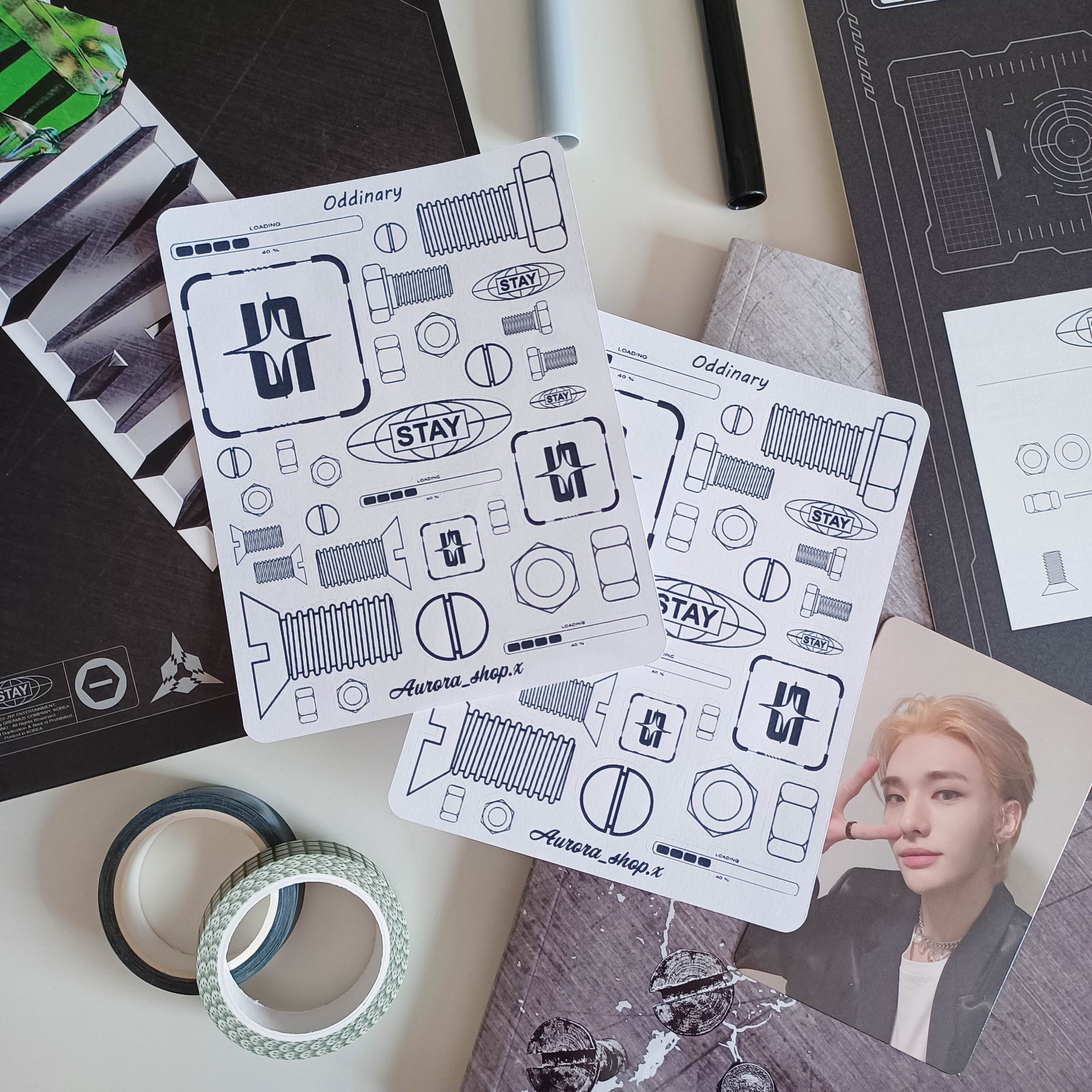 Stray Kids Sticker Sheets Oddinary, Maxident, S Class, 5 Star - Etsy