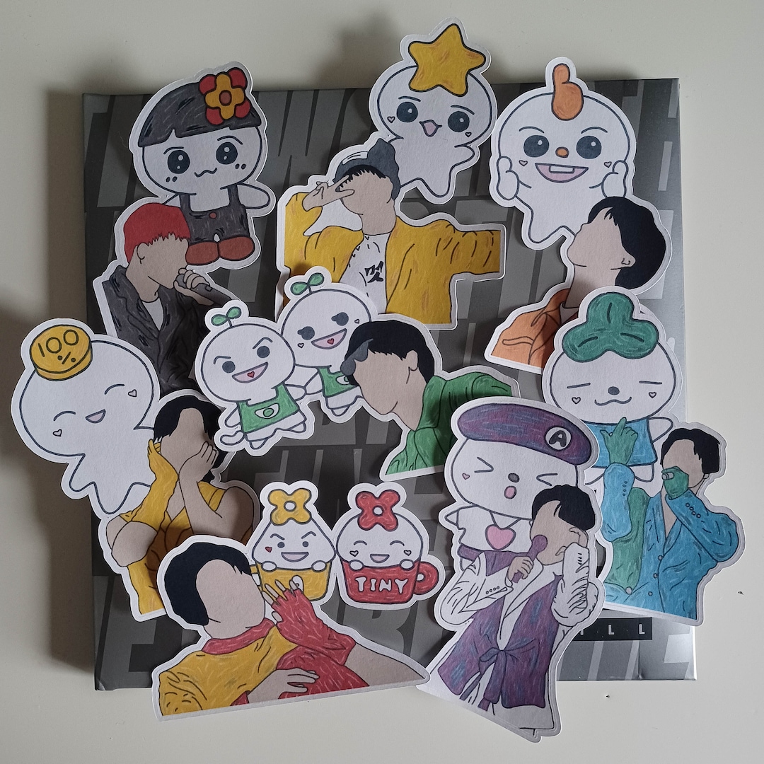 Ateez X Teezmon Collection Sticker Flakes - Etsy