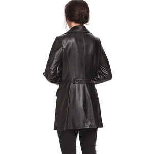 Women Black Color Genuine Lamb Skin Walking Coat Black Long - Etsy