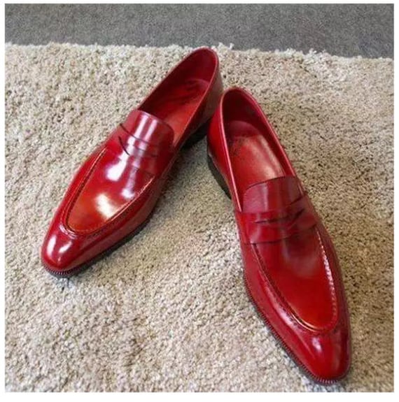 Red Loafers For Men Style