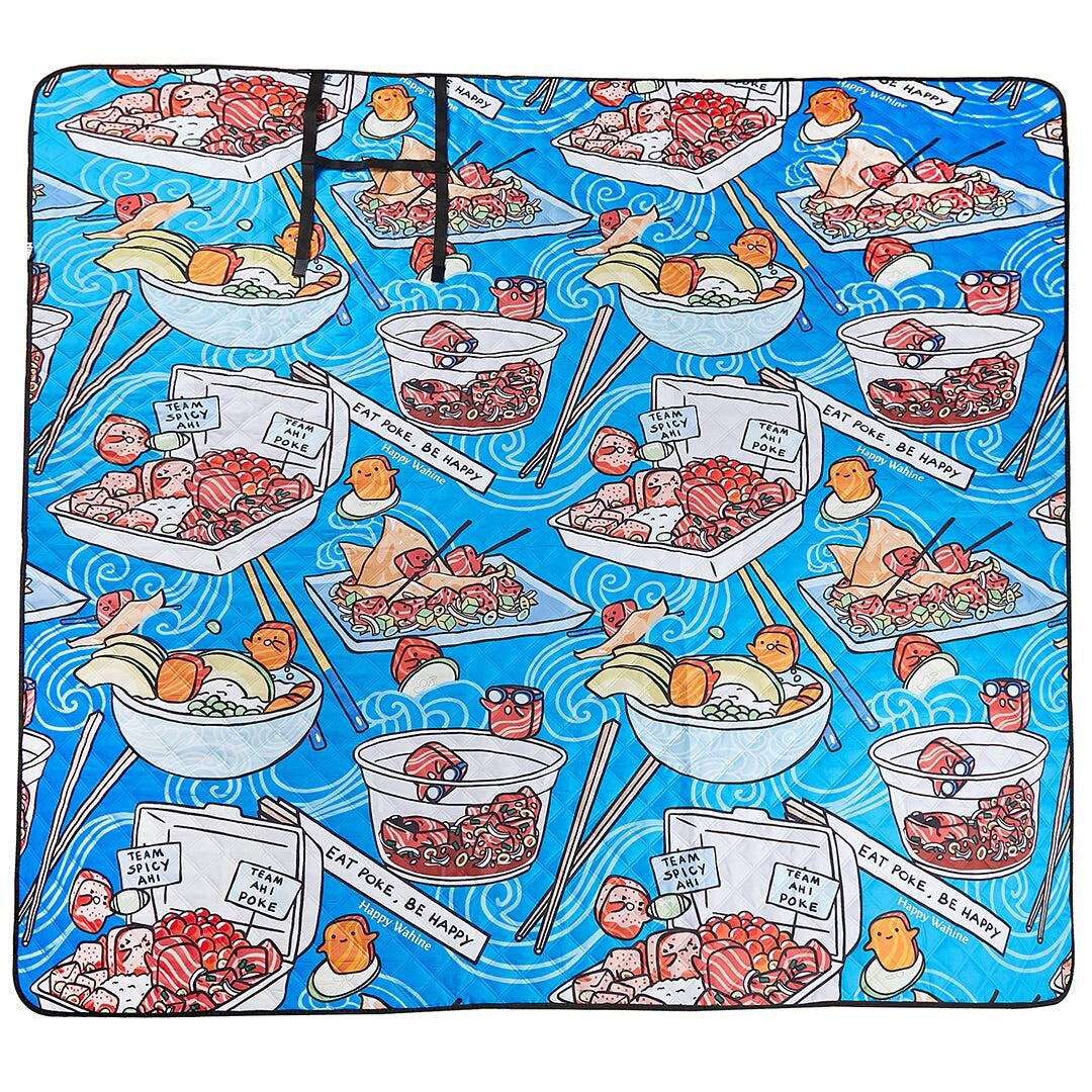 Beach Mat Poke Competition Blue - Etsy