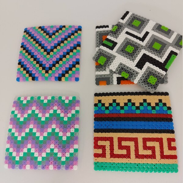 Perler Coasters - Etsy