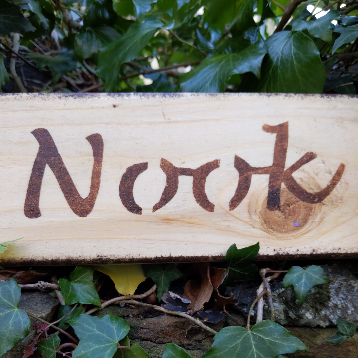 Book Nook Wooden Sign, Book Lovers Sign, Art for Readers, Reclaimed ...