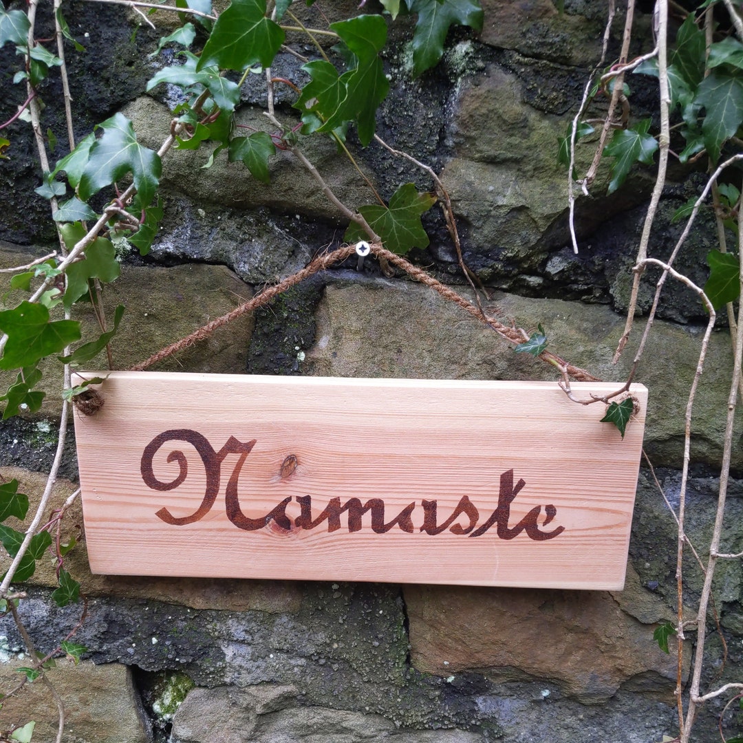 Namaste Sign - Etsy