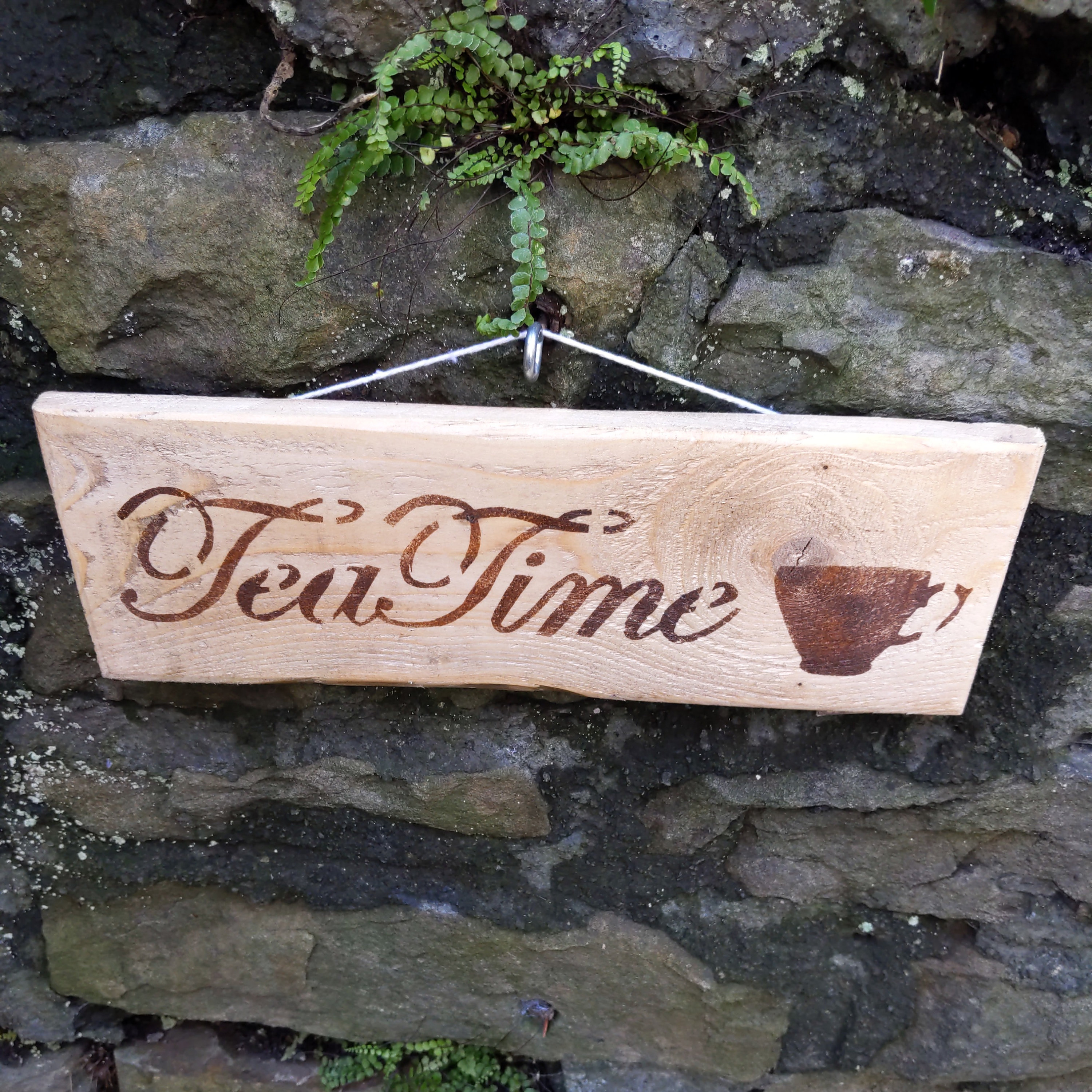 Tea Time Sign, Reclaimed Wood Sign, Home Decor Tea Time Sign, Gift for ...