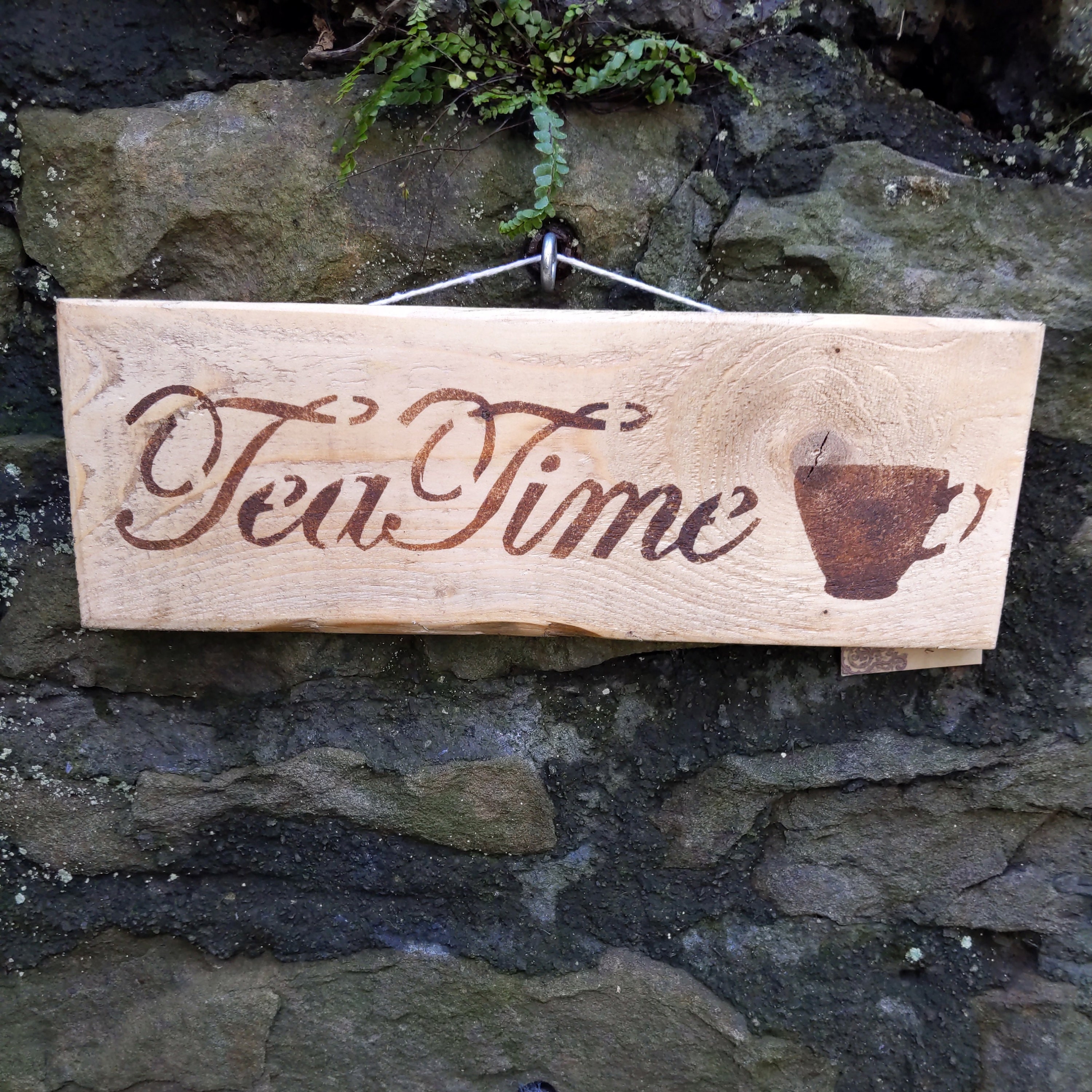 Tea Time Sign, Reclaimed Wood Sign, Home Decor Tea Time Sign, Gift for ...
