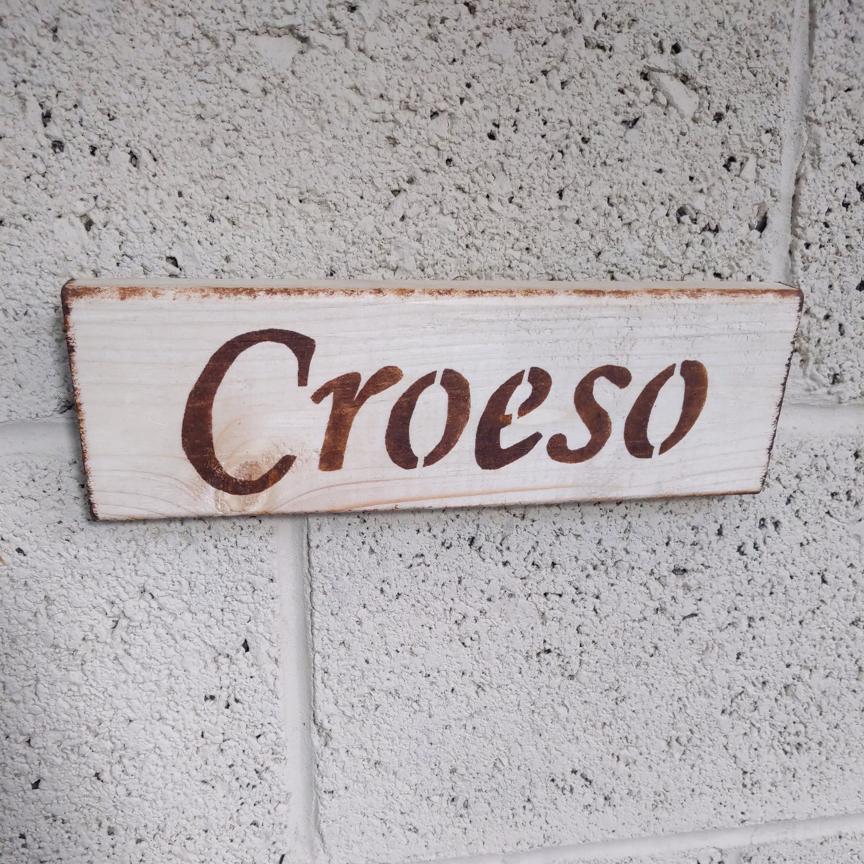 Croeso Sign, Reclaimed Wood Sign, Croeso Sign, Croeso Wall Art, Welsh ...
