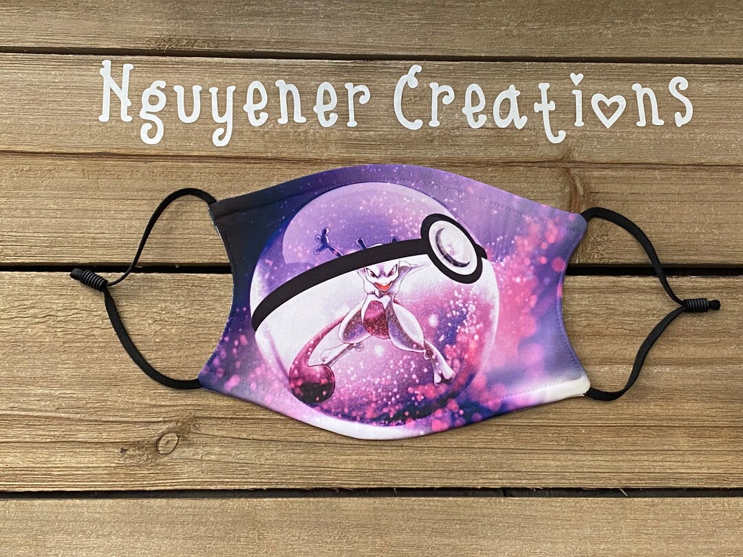 Masque facial personnalisé Mewtwo Pokémon - Etsy France