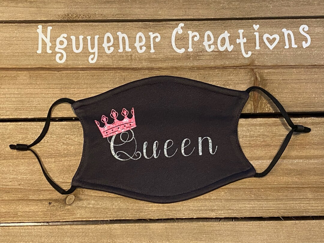 Queen, Crown, Princess Royalty Custom Face Mask - Etsy