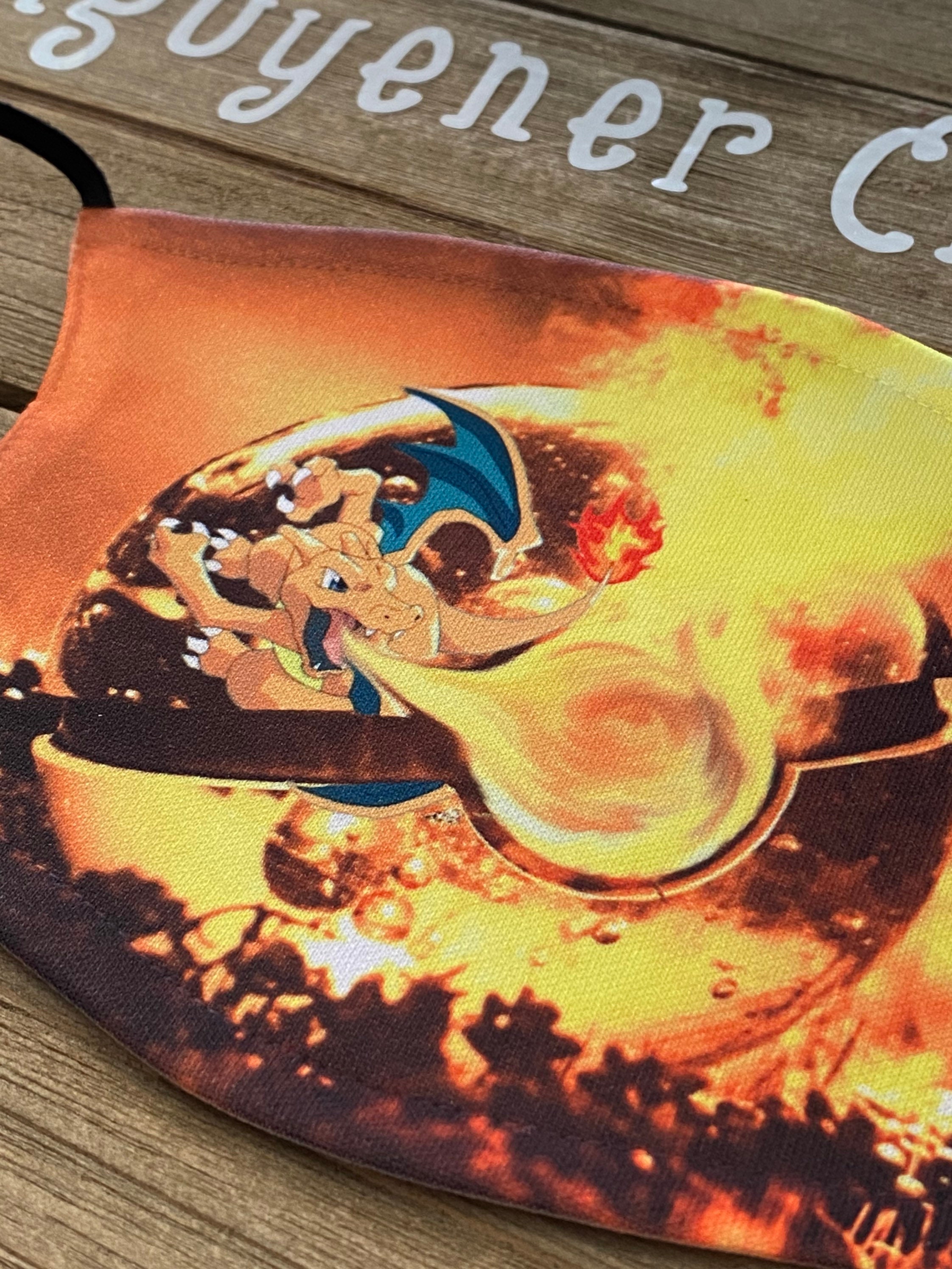 Charizard Pokeball Pokémon Custom Face Mask - Etsy UK