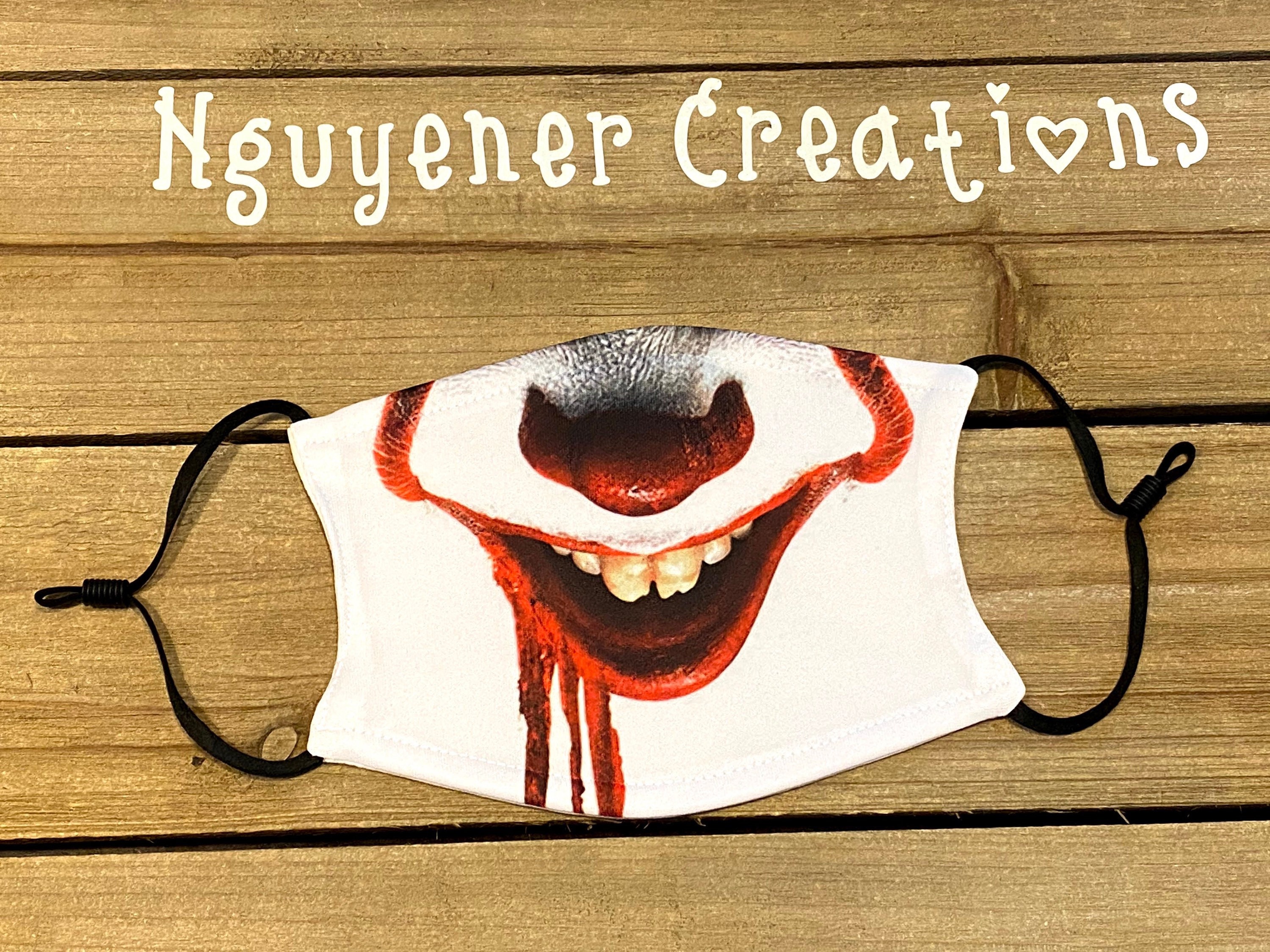 Pennywise Mouth Custom Face Mask - Etsy