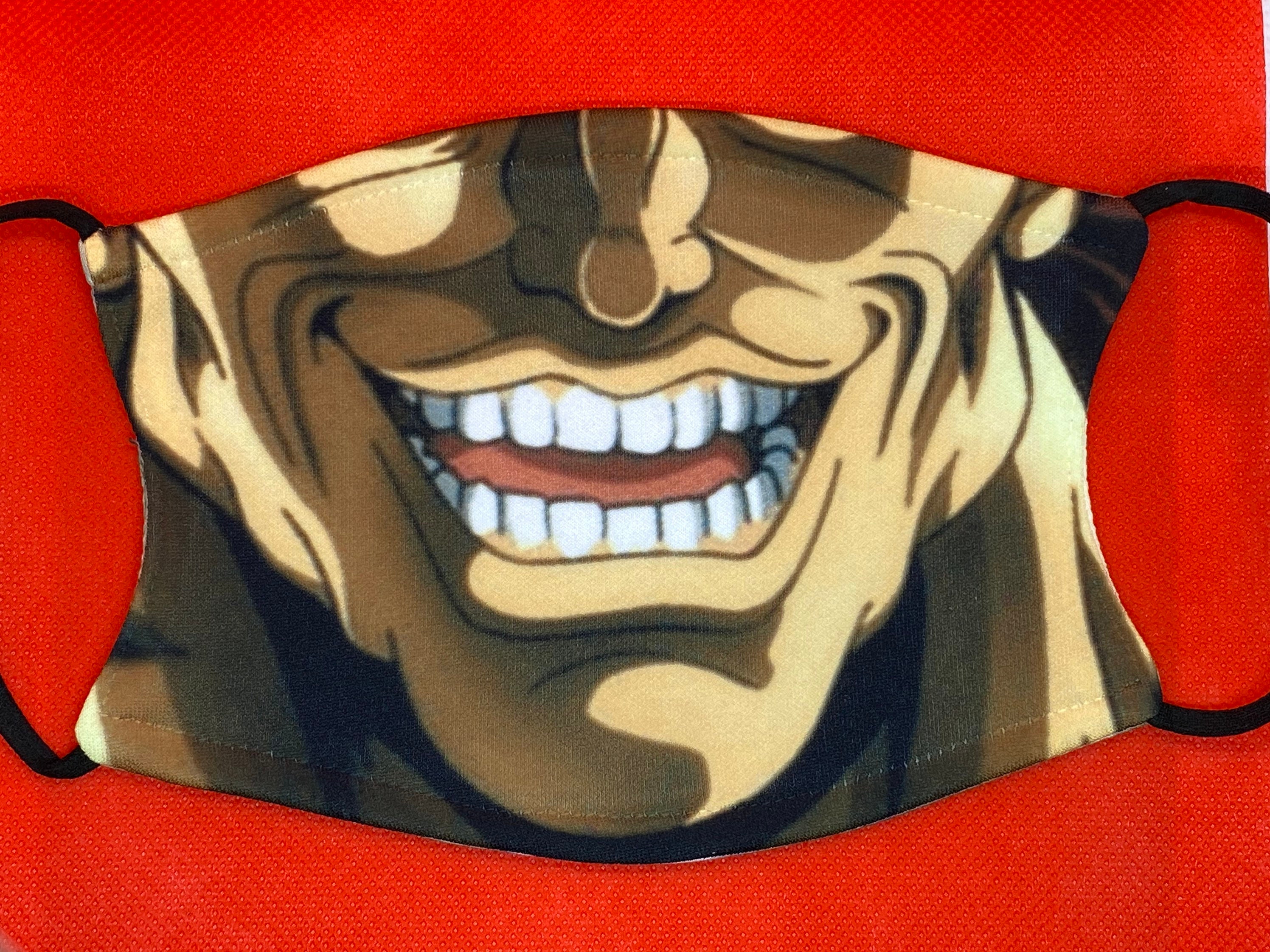 Yujiro Hanma, Baki Custom Mouth Face Mask - Etsy Ireland