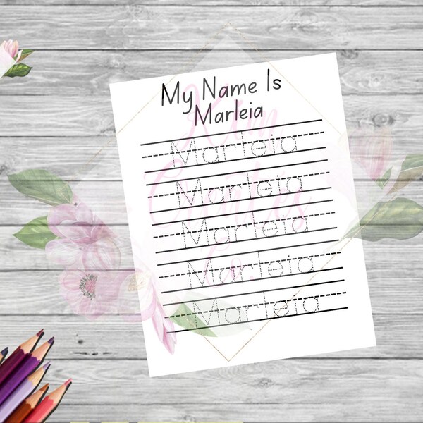 Illustrated Child's Name - Etsy