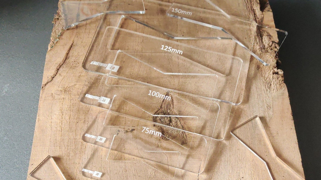 Router Template Jig for Bowtie Joints – Clear Acrylic Guide Set (4 ...