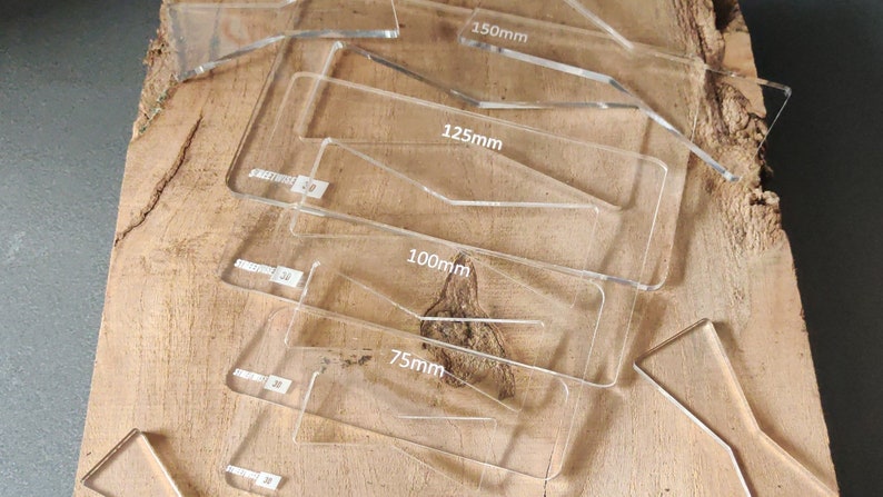 Router Jig for Butterfly Bowtie Dutchman Clear Acrylic 5mm Various ...