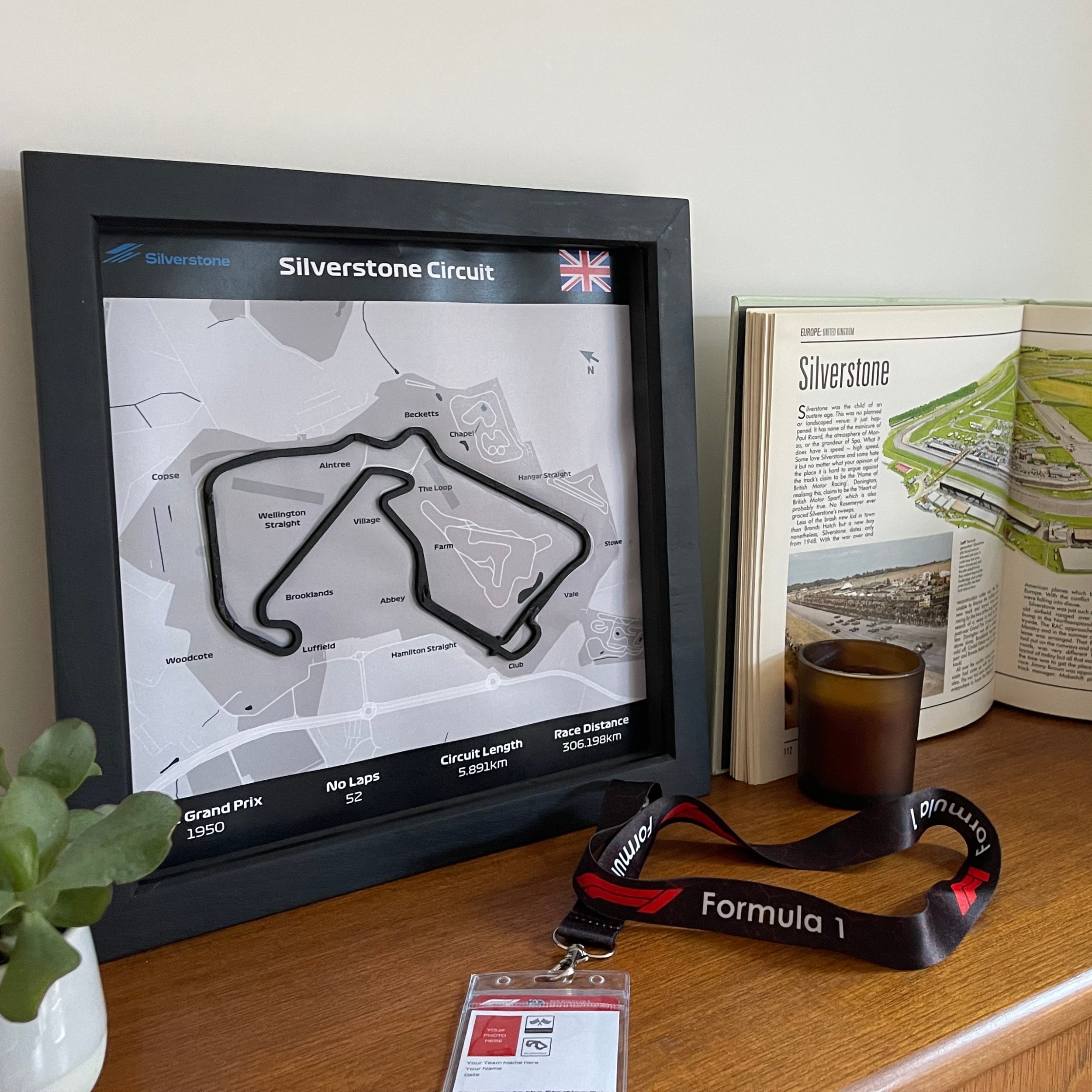 F1 2022 Circuit Map Formula One Silverstone Race Track Wall - Etsy