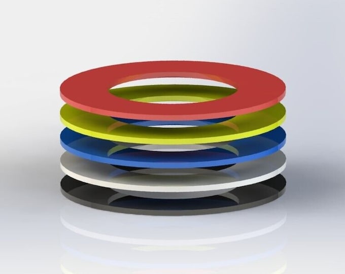 Coloured Downlight Spotlight Surround Ring Plastic Bezel Acrylic ...